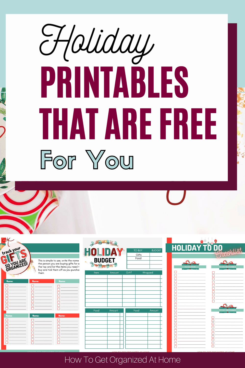 5 Free Printables To Get You Organized For The Holiday Season